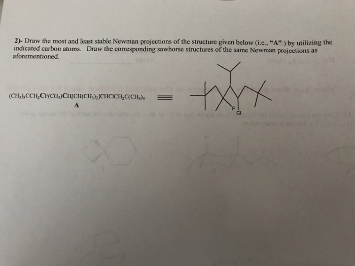Solved Draw the most and least stable Newman projections of | Chegg.com