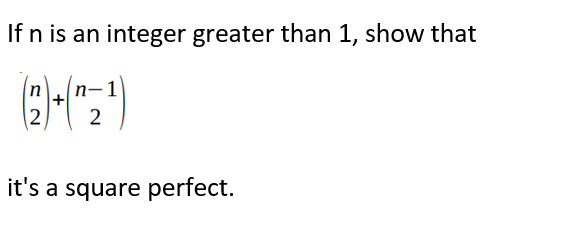 Solved If n is an integer greater than 1, show that n-1 2 2 | Chegg.com