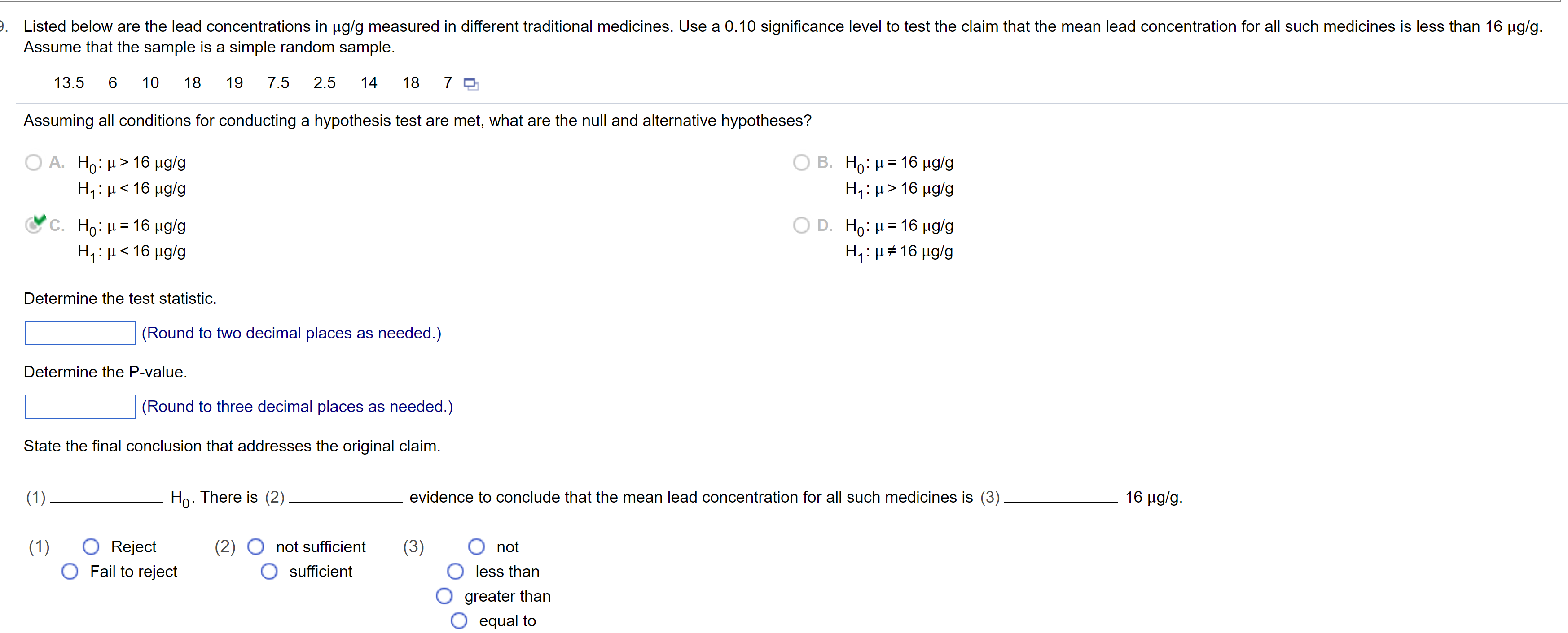 Solved Assume That The Sample Is A Simple Random Sample 