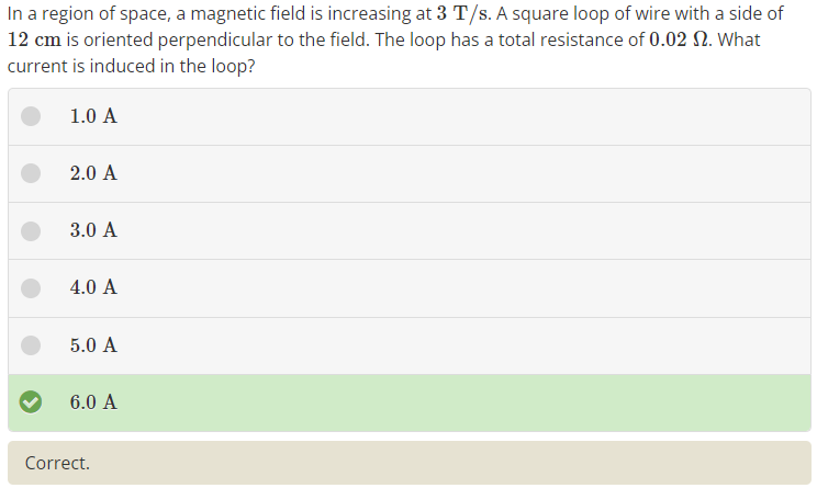 Solved In a region of space, a magnetic field is increasing | Chegg.com