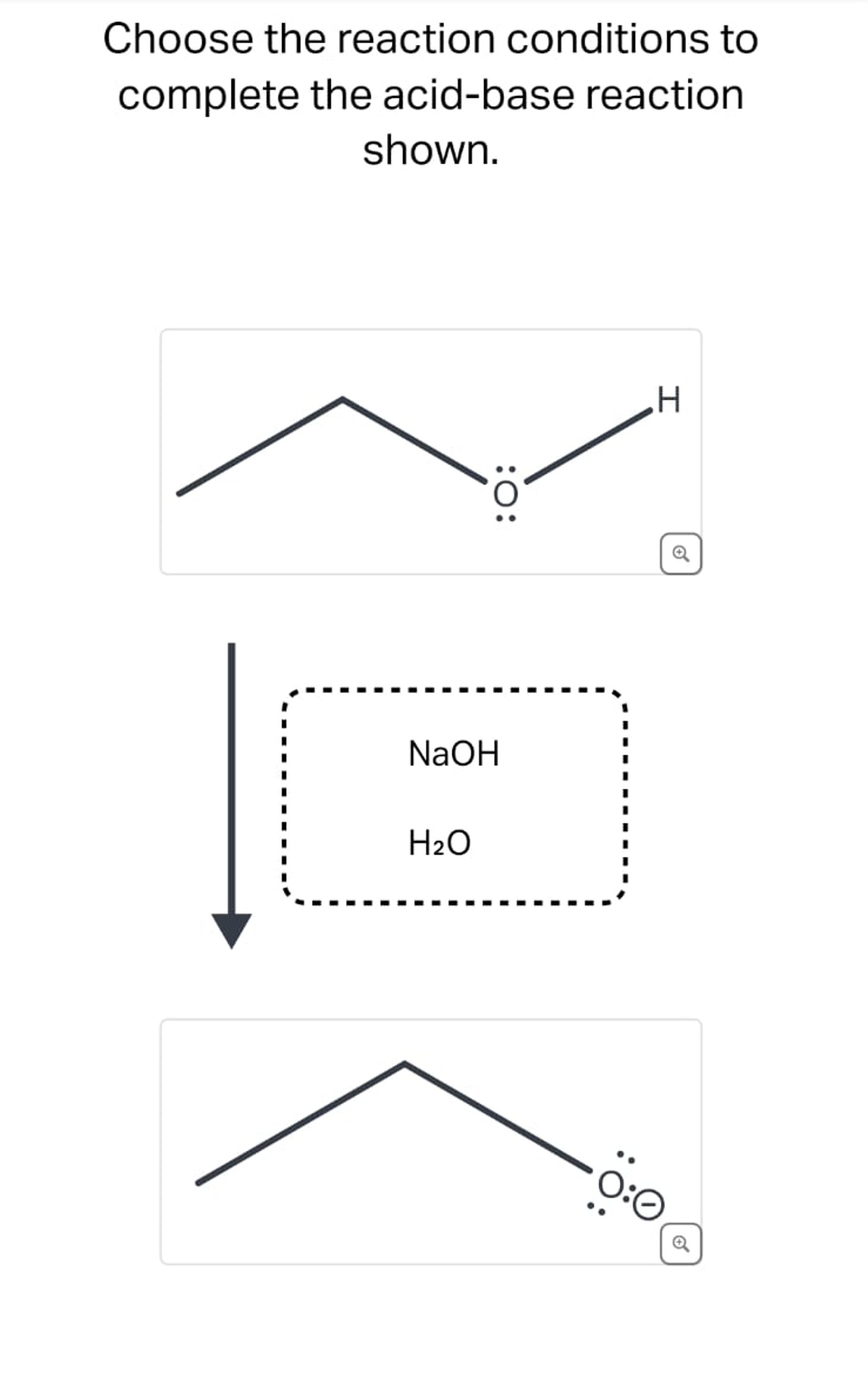 Solved Choose the reaction conditions tocomplete the | Chegg.com