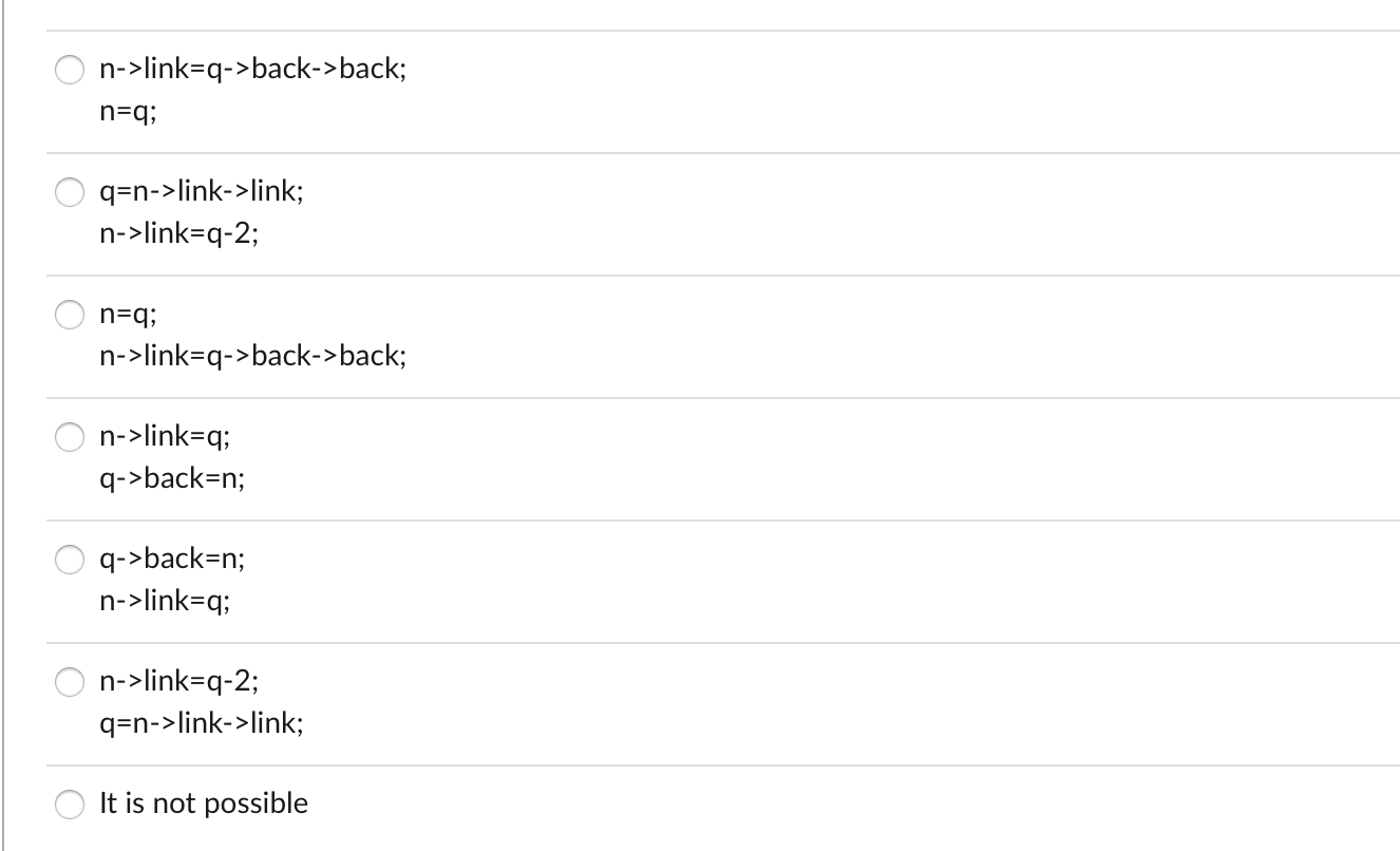 Solved Assume that nodeType struct was defined as below. | Chegg.com