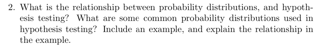 Solved 2. What is the relationship between probability | Chegg.com