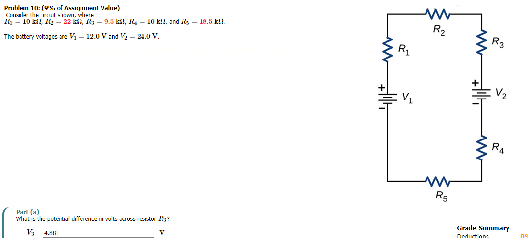Solved Problem 10: ( 9% ﻿of Assignment Value)Consider the | Chegg.com