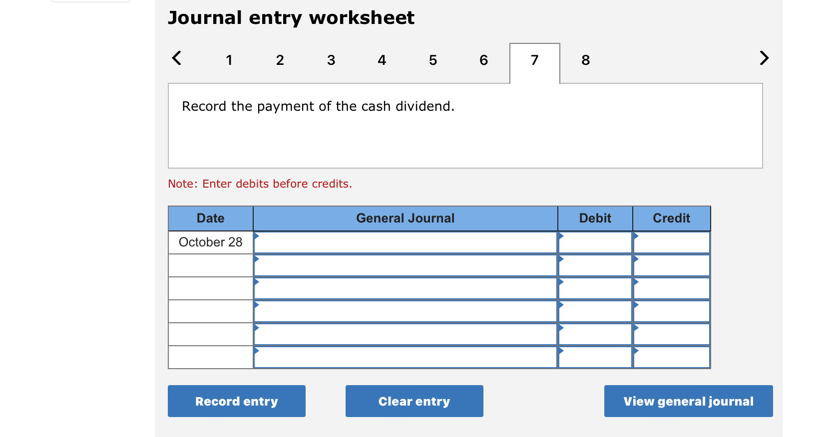 Solved Journal entry worksheet 8 Record the reissue of 3,000 | Chegg.com