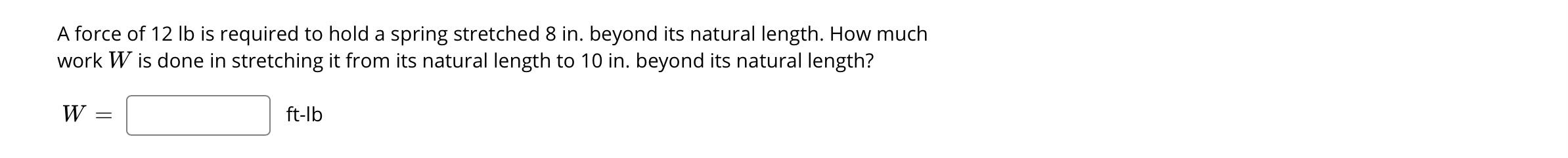 Solved A variable force of 4x – 2 pounds moves an object | Chegg.com