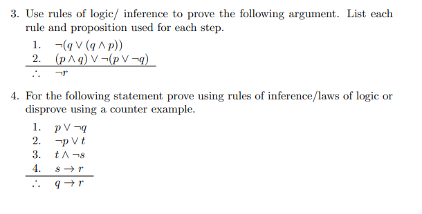 Solved Q4. For the following statement prove using rules of | Chegg.com