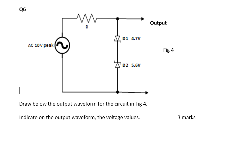 Solved Draw below the output waveform for the circuit in Fig | Chegg.com Solved Draw below the output waveform for the circuit in Fig | Chegg.com