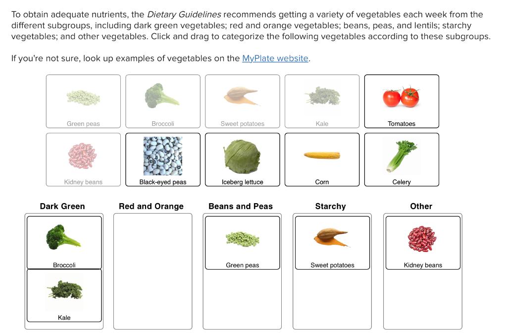 Solved To obtain adequate nutrients, the Dietary Guidelines | Chegg.com