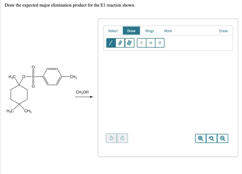 Solved Draw the expected major elimination product for the | Chegg.com