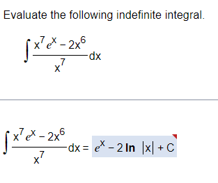 Solved Evaluate the following indefinite integral. Can | Chegg.com