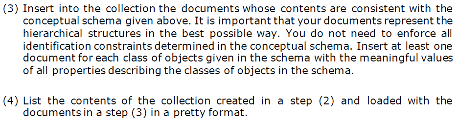 Solved Consider the following conceptual schema of a sample | Chegg.com