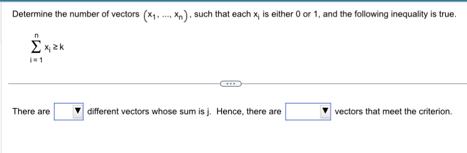 Solved Determine the number of vectors (x1,…,xn), such that | Chegg.com