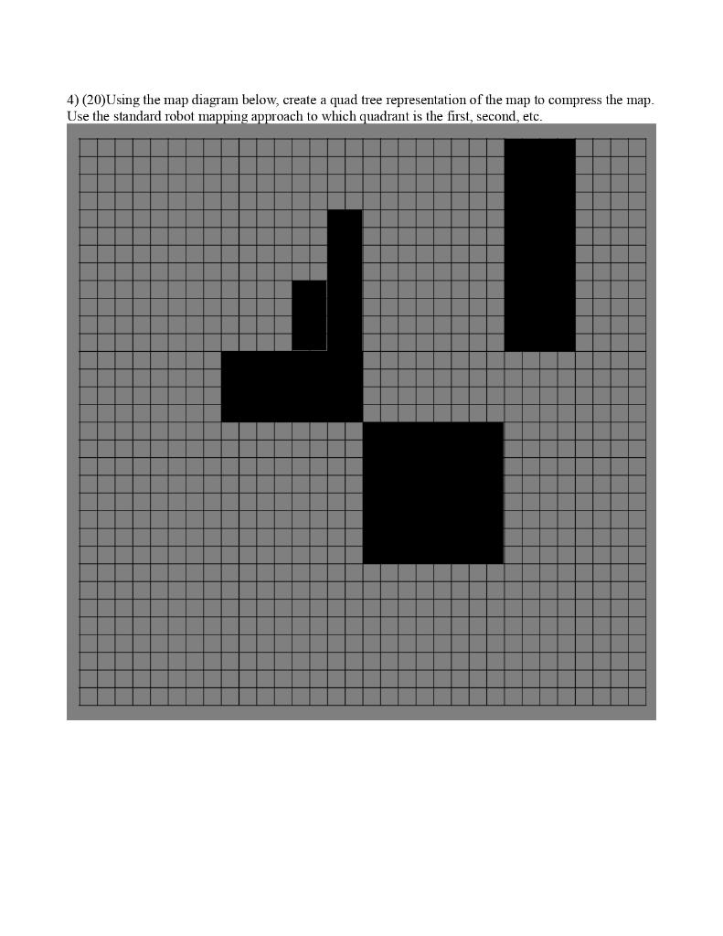 5(20pts) Using the map diagram below, create a BSP= | Chegg.com