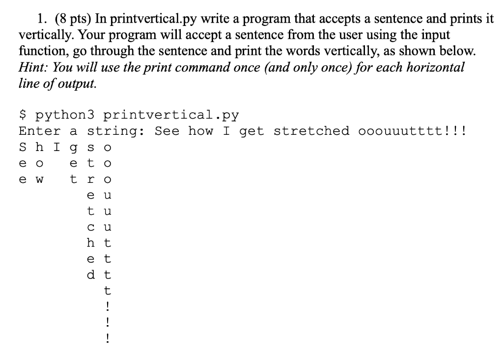 Solved Please use Python Language. Can you add docstring to | Chegg.com