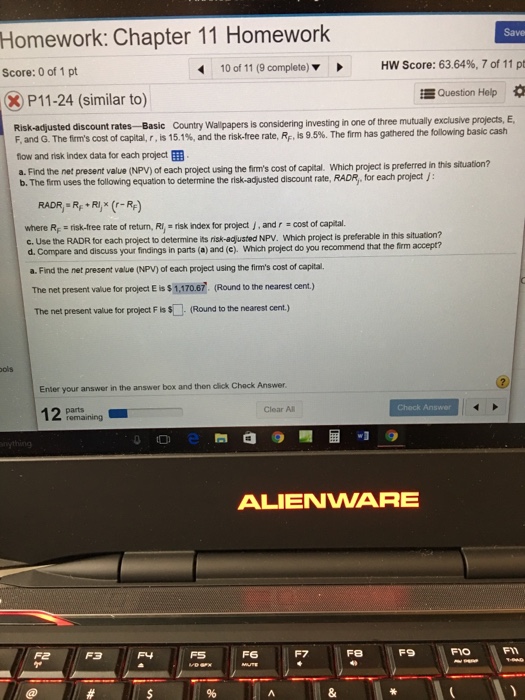 Solved Homework Chapter 11 Homework Hw Score 63 64 7 Of