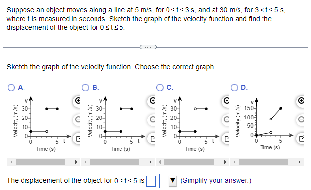 Solved Suppose an object moves along a line at 5 m/s, for | Chegg.com