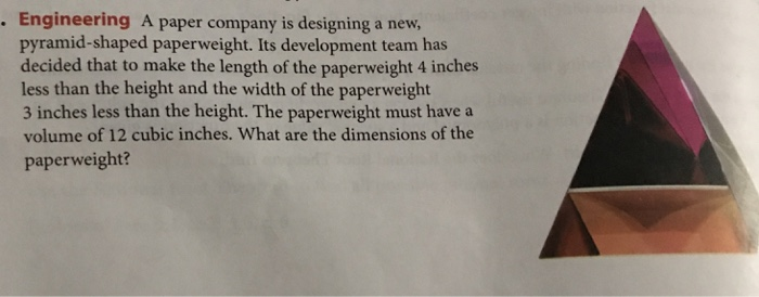 Solved . Engineering A paper company is designing a new | Chegg.com