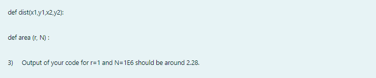 Solved Write a program in Python that uses Monte Carlo | Chegg.com