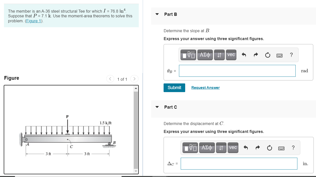 Solved The member is an A-36 steel structural Tee for which | Chegg.com