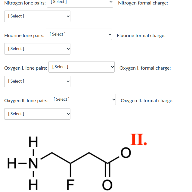Solved Nitrogen lone pairs: Select] Nitrogen formal charge: | Chegg.com