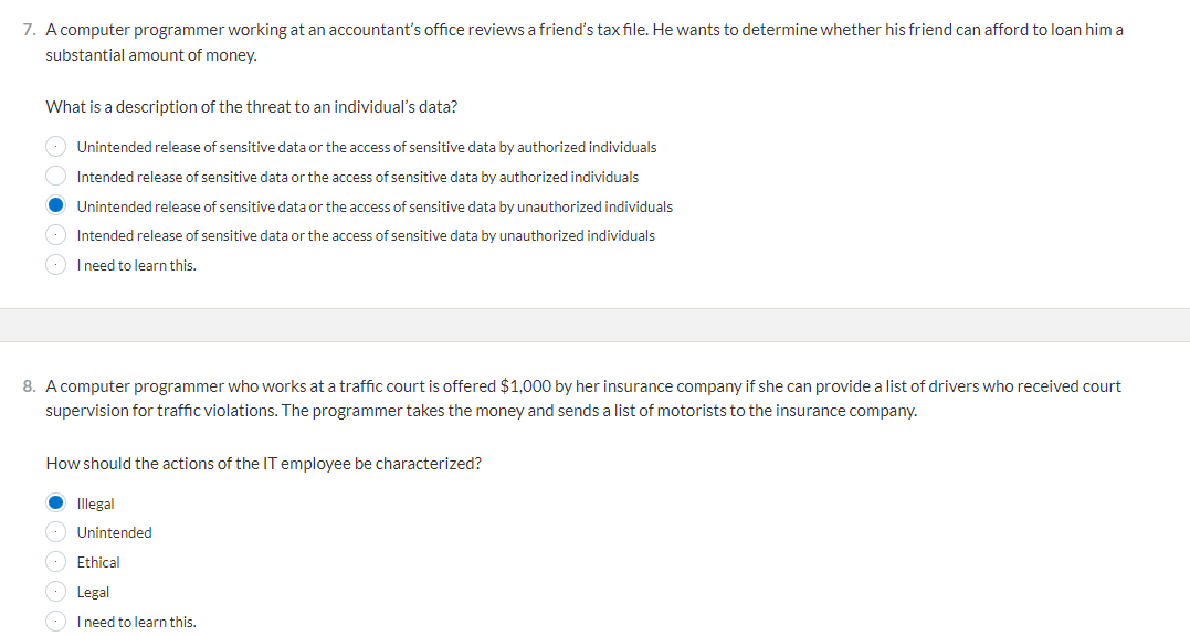 Solved 7. A computer programmer working at an accountant's | Chegg.com
