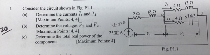 Solved 11 4Ω 1. Consider the circuit shown in Fig. P1.1 20 | Chegg.com
