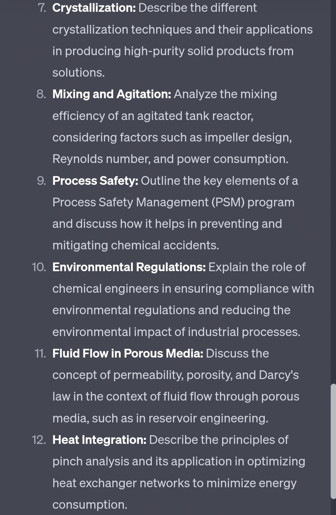 Solved 7. Crystallization: Describe the different | Chegg.com