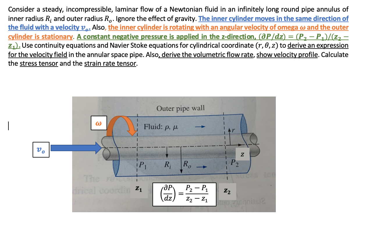 infinitely long round pipe annulus of Consider a | Chegg.com