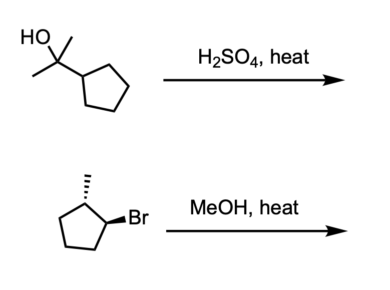Solved MeOH, heat | Chegg.com