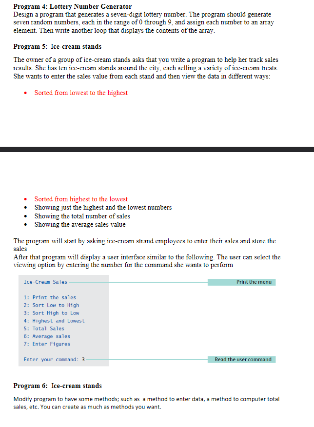 Solved Program 4 Lottery Number Generator Design A Program 5792