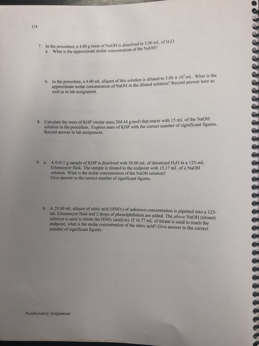 233 Name Lab SectionDate Prelaboratory Assignment: | Chegg.com