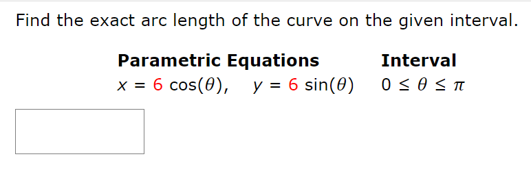 Solved Find the exact arc length of the curve on the given | Chegg.com