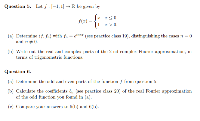 (a) Determine the odd and even parts of the function | Chegg.com
