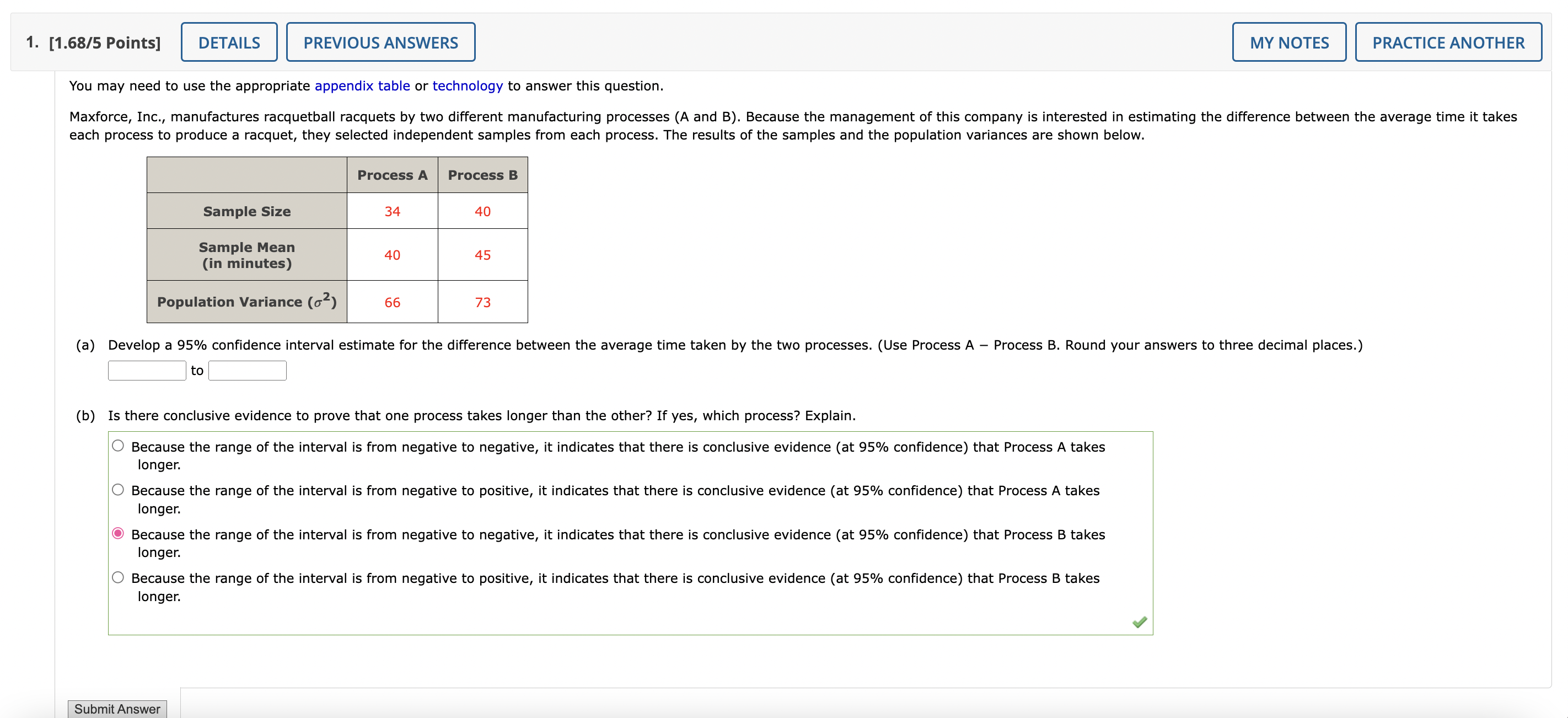 Solved You may need to use the appropriate appendix table or | Chegg.com