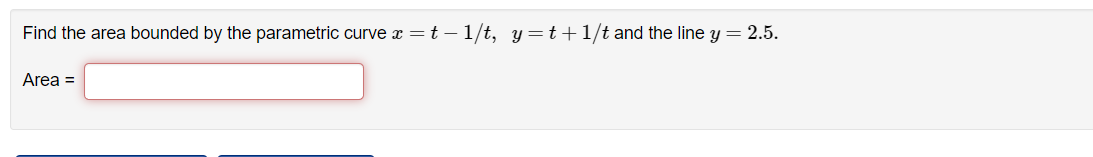 Solved Find the area bounded by the parametric curve | Chegg.com