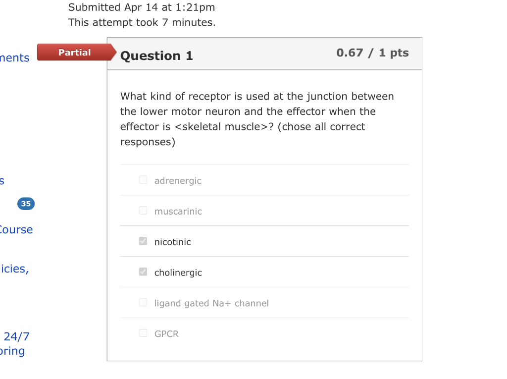 Solved NOTE: I have answered nicotinic and cholinergic | Chegg.com