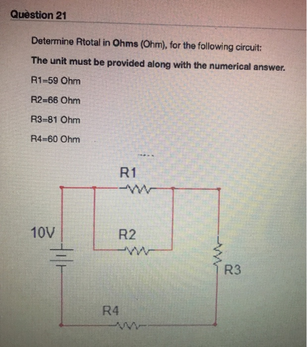 Solved Question 20 Calculate the power in Milli-Watts (mW) | Chegg.com