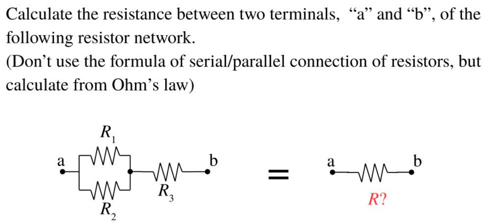 Solved Calculate the resistance between two terminals, “a” | Chegg.com