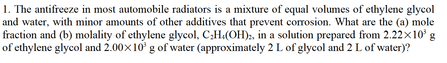 Solved Assuming ideal solution behavior, what is the boiling | Chegg.com
