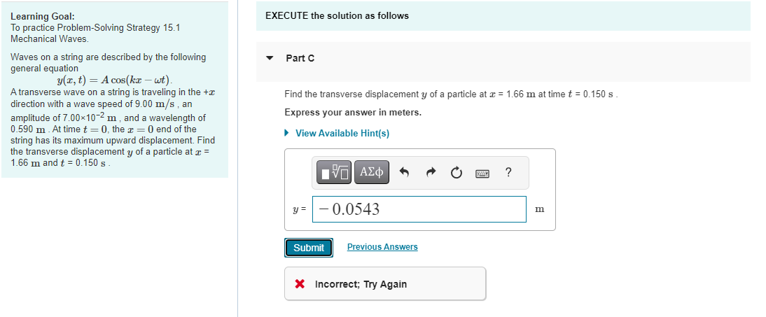 Solved Learning Goal: To practice Problem-Solving Strategy | Chegg.com