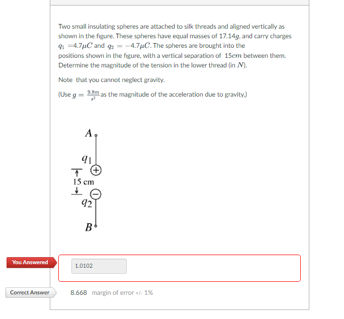 Solved Two small insulating spheres are attached to silk | Chegg.com