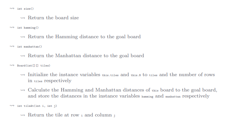 Problem 1. (Board Data Type) Create an immutable data | Chegg.com