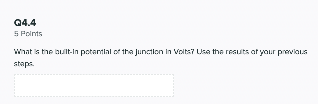 Solved Q4 20 Points Consider a PN Junction. P-side Na=1016 | Chegg.com