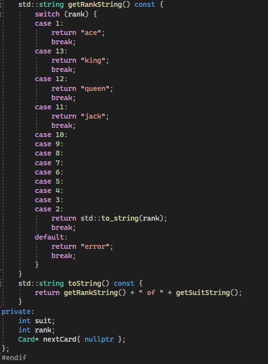 Solved For this assignment, we will be making blackjack. | Chegg.com