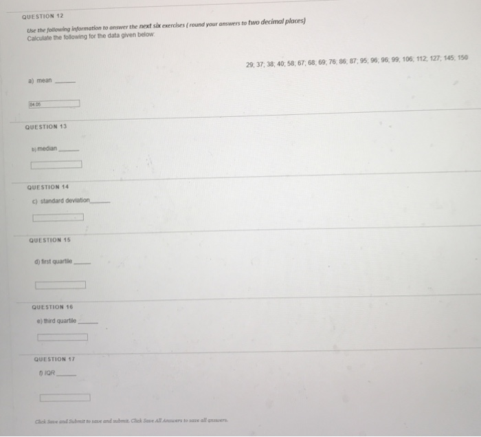 Solved QUESTION 12 Use the following information to answer | Chegg.com