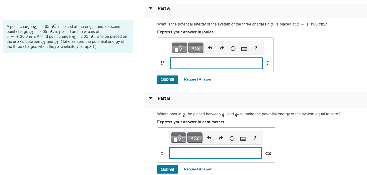 Solved by an EXPERT Part AA point charge q1=4.05nC is placed at the ... Solved by an EXPERT Part AA point charge q1=4.05nC is placed at the ...
