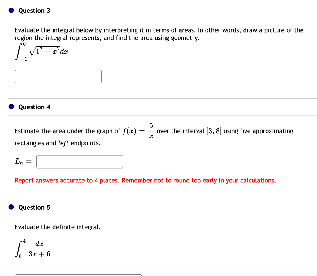 Solved Question 3 Evaluate the integral below by | Chegg.com
