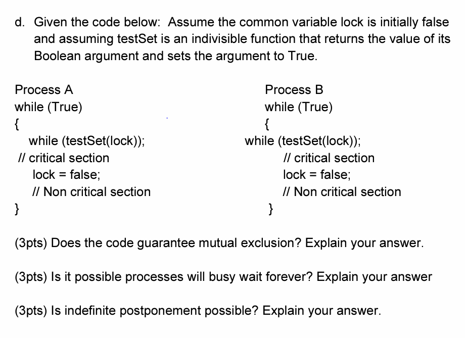Solved d. Given the code below: Assume the common variable | Chegg.com