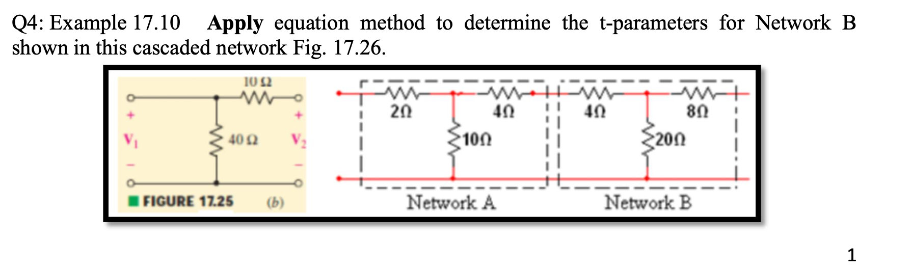 Solved Q4: Example 17.10 ﻿Apply equation method to determine | Chegg.com